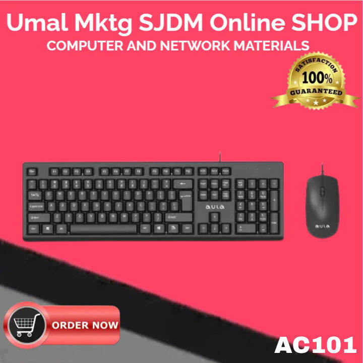 AULA AC101 USB Wired Keyboard & Mouse Combo | Lazada PH
