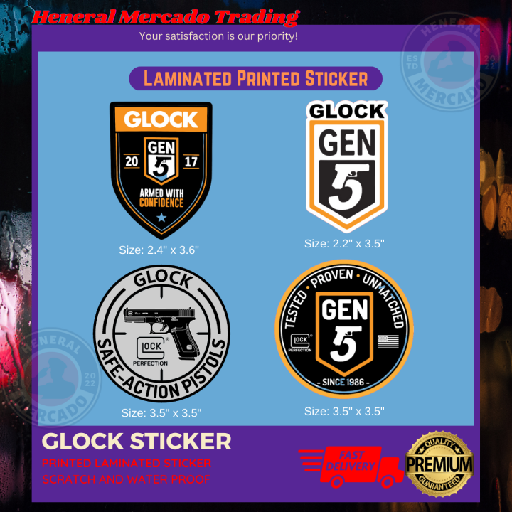 Glock Sticker Glock Gen5 Sticker Glock Perfection Sticker Glock ...