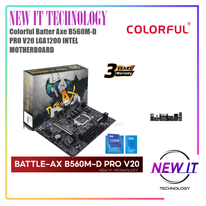 Colorful BATTLE-AX B560M-D PRO V20 Motherboard B560 Chipset Support ...