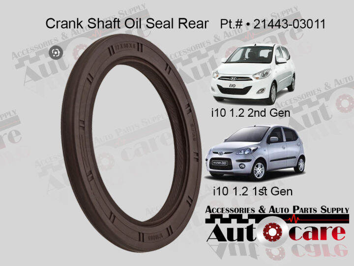 Crankshaft Oil seal Rear For Hyundai i10 Elantra Accent 21443-03011 72 ...