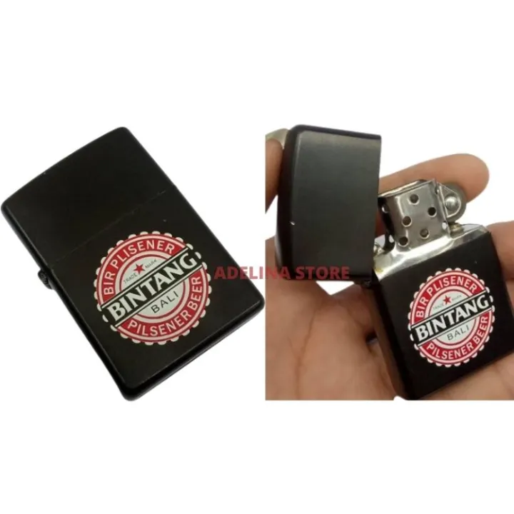 Mancis Unik Mancis Keren Korek Api Motif Bir Bintang - Hitam | Lazada ...