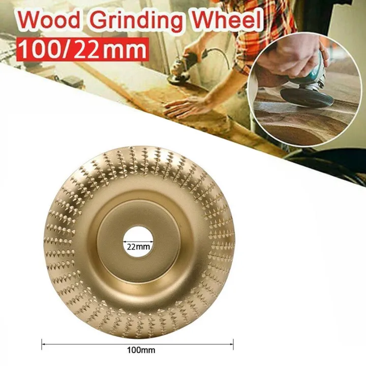 Wood Curved Grinding Disc Wheel Disc 4 Inch Gold Grinder Grinding Disk ...