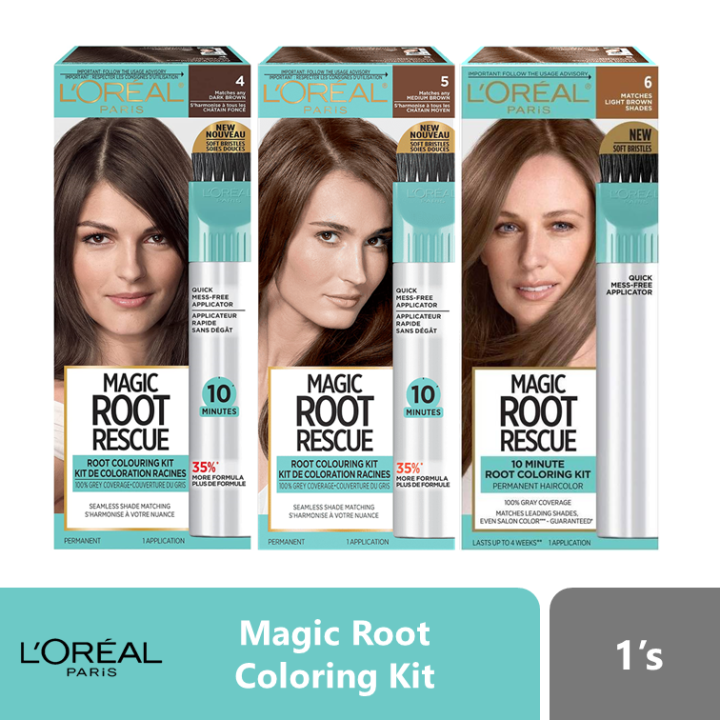 L'Oreal Paris Magic Root Rescue 10 Minute Root Coloring Kit Permanent ...