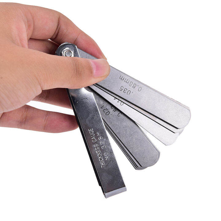 1 set Guitar 32 Blade Feeler Gauge Set Metric Imperial Measure Tune Up ...