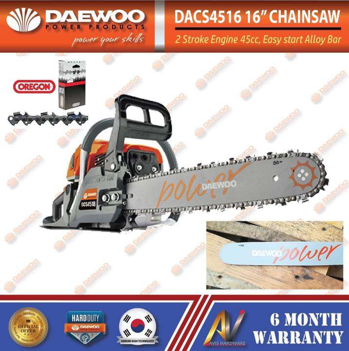 DAEWOO 16 Gasoline Chainsaw DACS4516 45cc | Lazada
