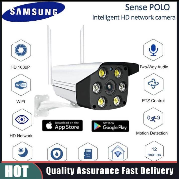 Original Samsung IP CCTV Camera 1080P HD Wi-Fi To Phone V380 Wireless ...