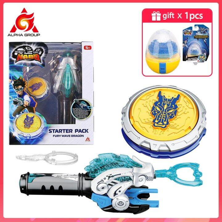 Infinity Nado 6 Starter Pack-Fury Wave Dragon Metal Ring & Tip Spinning ...