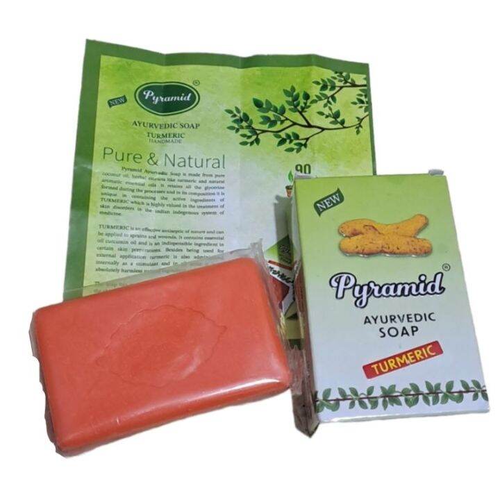 Sabun Arab PYRAMID Ayurvedic Turmeric Soap ORIGINAL 100% | Lazada Indonesia