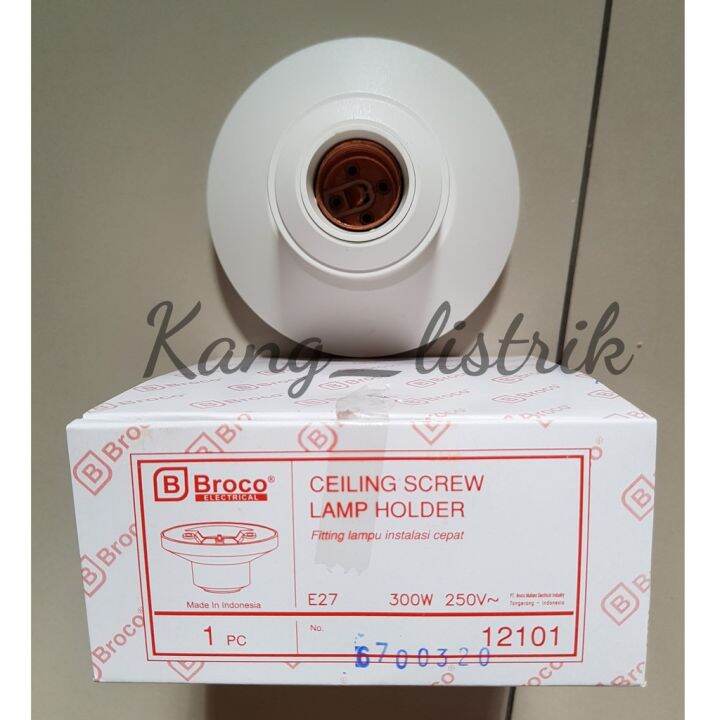 FITTING PLAFON LUX BROCO-12101 / FITTING LAMPU LUX BROCO PLAFON BESAR ...