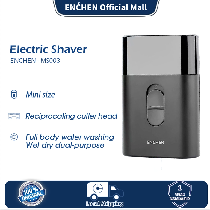 ENCHEN MS003 Beard Shaver Twin Blade Reciprocating Shaver Rechargeable ...