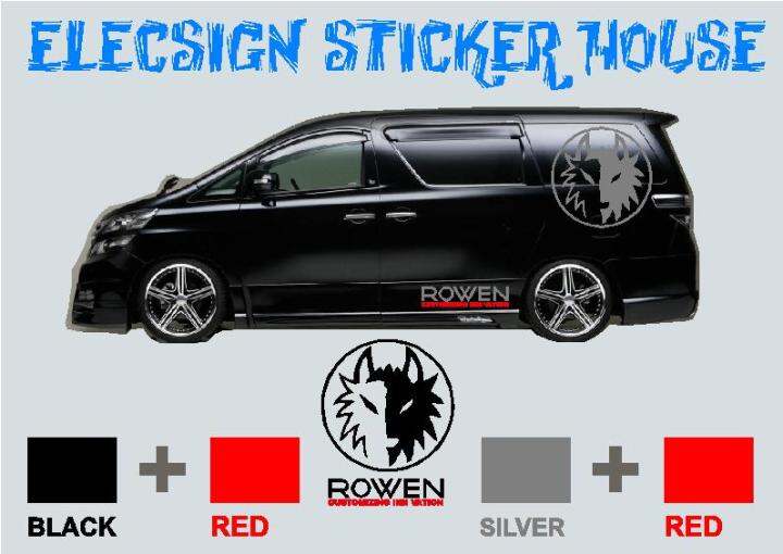 Toyota Alphard,Vellfire Special Design Rowen DECAL STICKER | Lazada