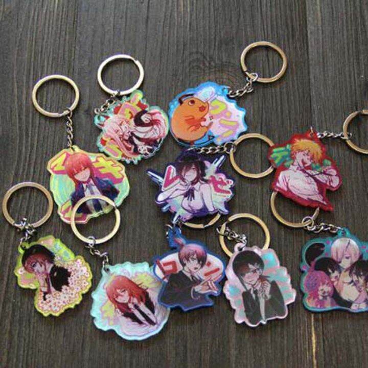 THDCB พวงกุญแจอนิเมะ Hayakawa Power Cartoon Key Chain คอสเพลย์ Keyrings ...