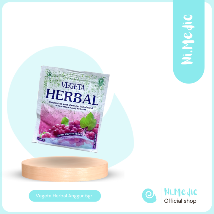 VEGETA HERBAL SACHET ANGGUR 5 GR | Nimedic | Obat pelancar Buang air ...