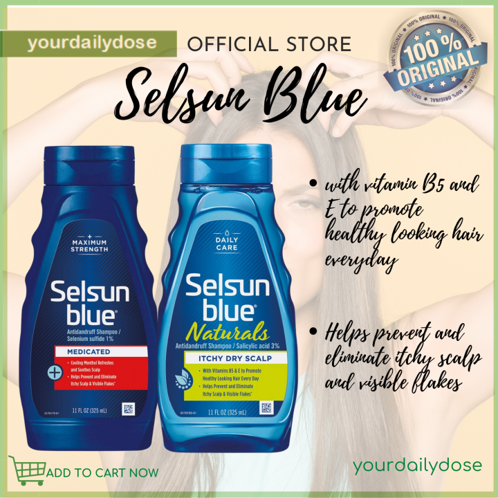 Selsun Blue Medicated Anti Dandruff Shampoo with Menthol 11 fl. oz ...