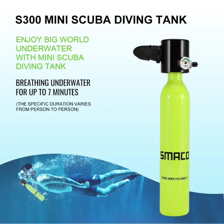 SMACO Mini Scuba Tank Diving Gear for Diver 0.5L Scuba Diving Tank ...