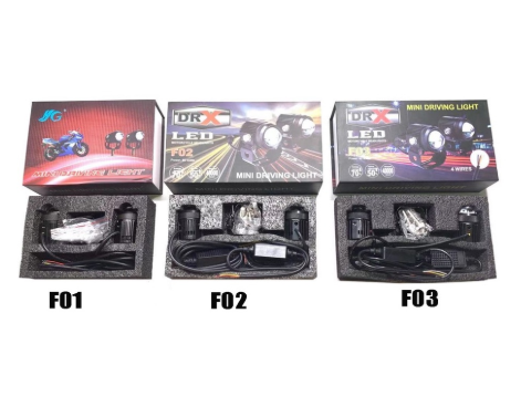 MINI DRIVING LIGHT LED WHITE+YELLOW PAIR OF UNIVERSAL F01,F02,F03 FOR ...