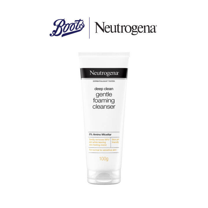 NEUTROGENA DEEP CLEAN GENTLE FOAMING CLEANSER นูโทรจีนา ดีพ คลีน เจนเท ...