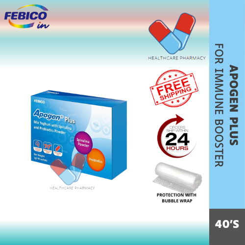 [HEALCAREPHARMACY] FEBICO APOGEN PLUS 40'S / 2x40'S | Lazada