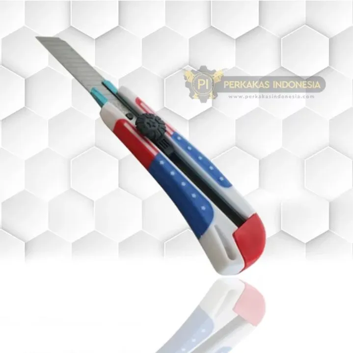 Pisau Potong Serbaguna Cutter Sharp USE Besar Gagang Karet Plastik ...