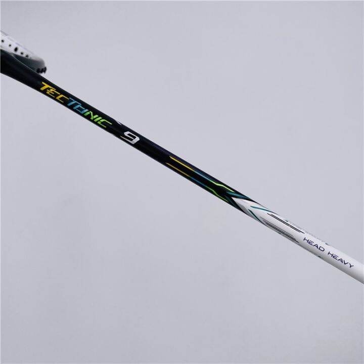 ส่งเร็ว (ของแท้) ไม้แบดมินตัน LI-NING Tectonic 9 สีขาว ผลิตในประเทศจีน ...