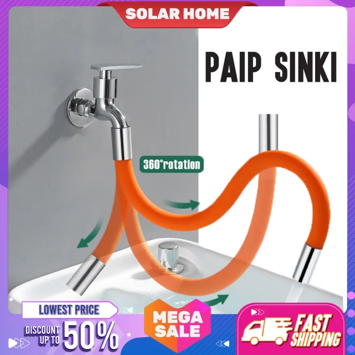Paip Sinki Dapur Kitchen Sink Paip Air Faucet Paip Getah Faucet Kitchen ...