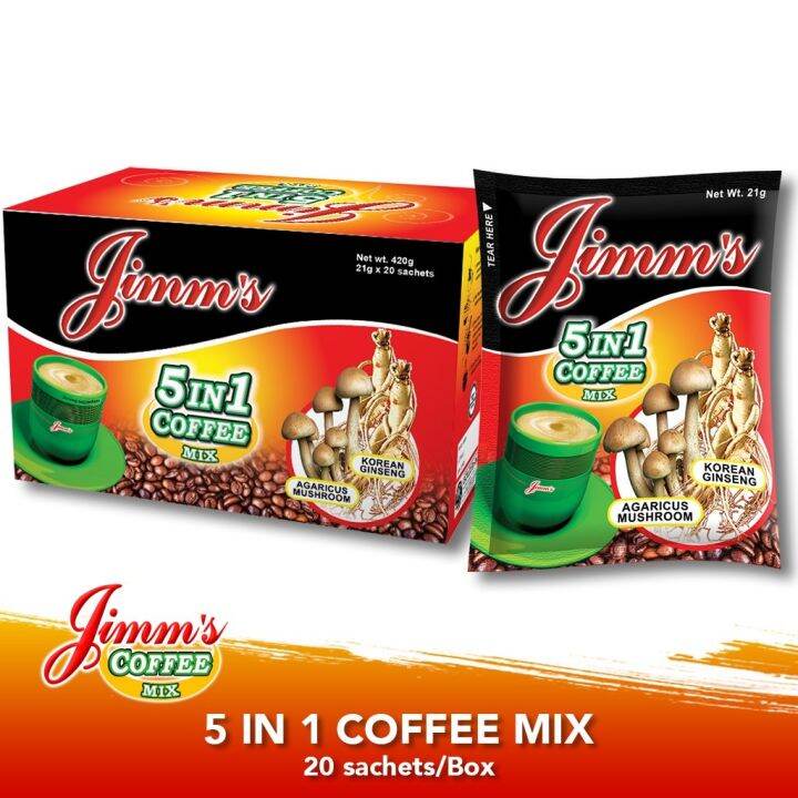Jimm's Coffee Mix 5 in 1 Coffee by 20's | Lazada PH
