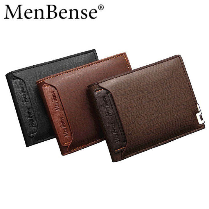 MenBense ผู้ชายที่มีคุณภาพสูงหนังกระเป๋าสตางค์วินเทจกระเป๋าเงินเหรียญ ...