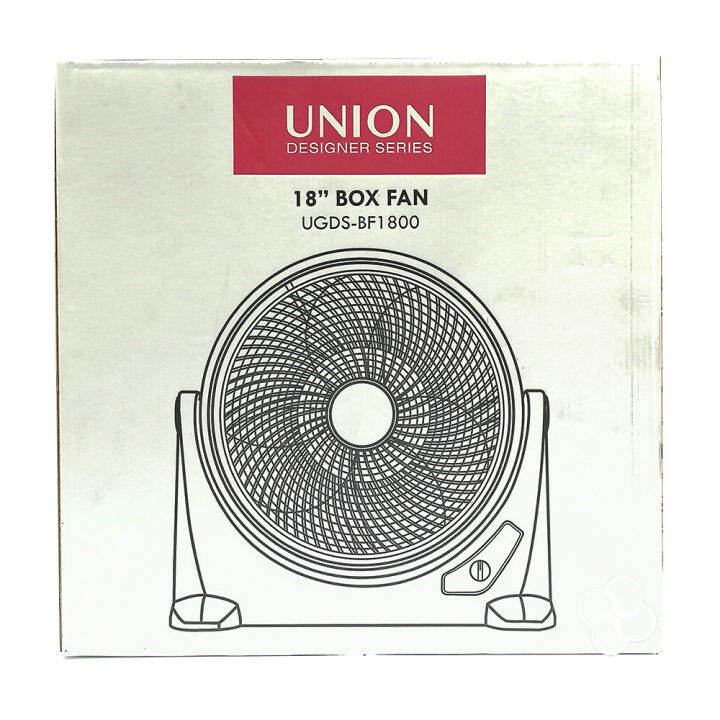 Union 18" Designer Series Box Floor Fan | Lazada PH