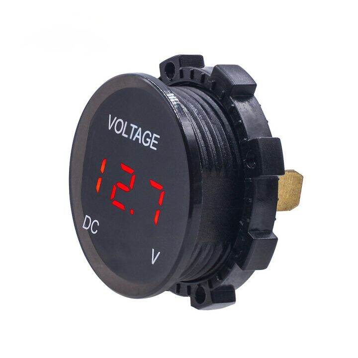 12-24V Digital Panel Voltmeter Tester Led Display Motorcycle RV Car ...