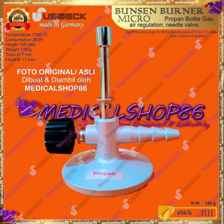 BUNSEN BURNER MICRO, Propan Gas. Merk USBECK cat. 1111 | Lazada Indonesia