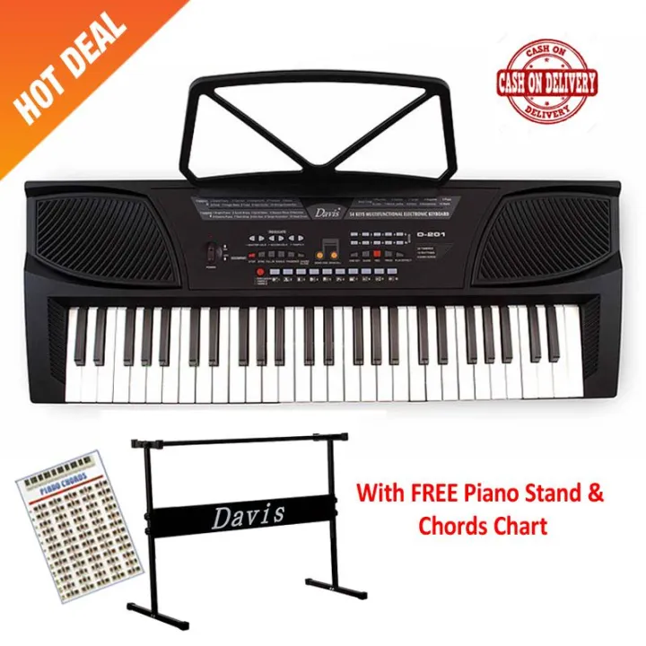 Davis D-201 54 Keys Piano Keyboard with FREEBIES | Lazada PH