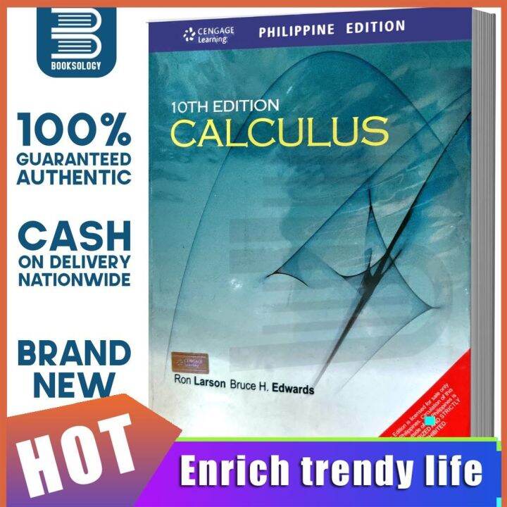 10th Edition Calculus Ron Larson Bruce H Edwards Lazada Ph
