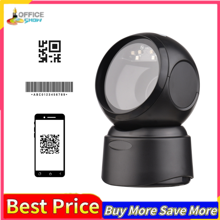 1D 2D QR Desktop Wired Barcode Scanner Platform Hands-Free Automatic ...