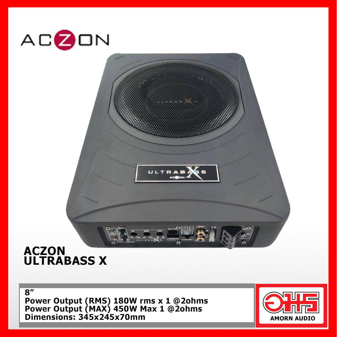 ACZON Ultra Bass X ซับบ็อค ซับเบส 8 นิ้ว 180W rms / 450W Max AMORNAUDIO / อมรออดิโอ | Lazada.co.th