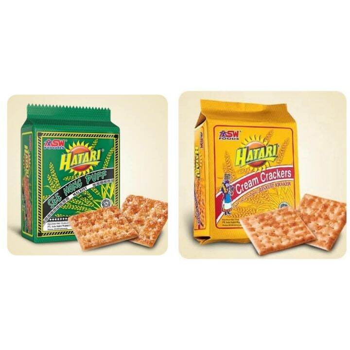Hatari malkis Cream Crakers dan see Hong puff (perpcs) Crakers enak dan ...