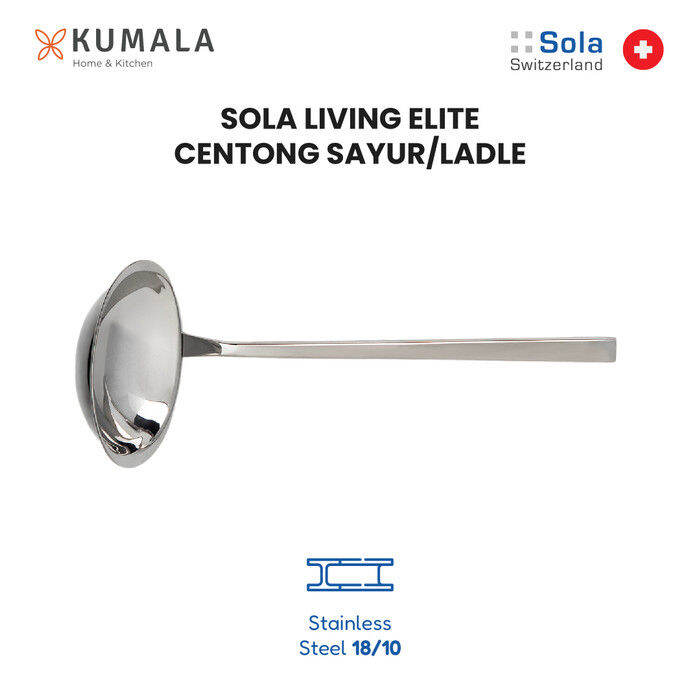 Sola Living Elite - Centong Sayur/Ladle Stainless Steel 18/10 - 1 pcs | Lazada Indonesia