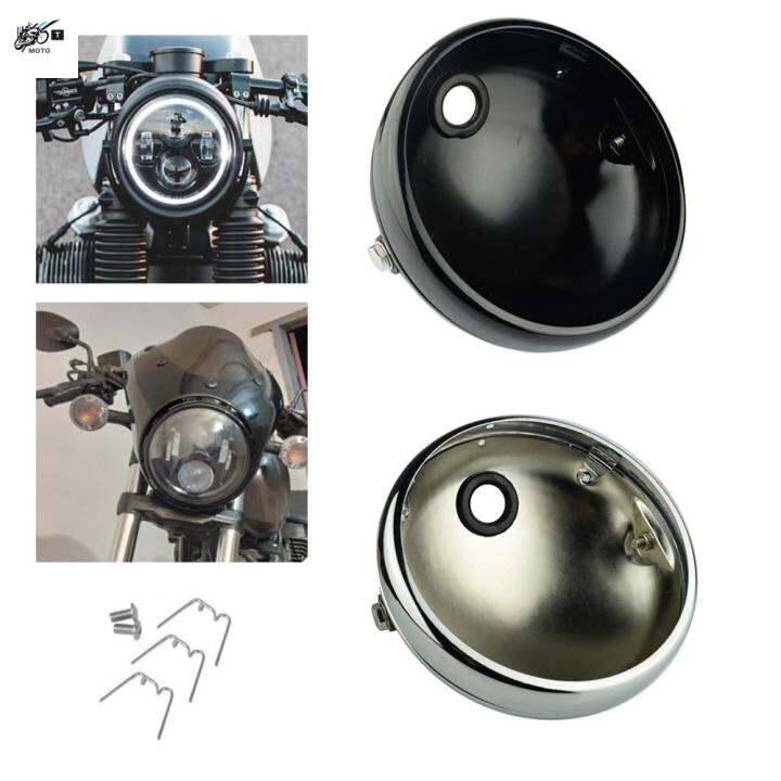 【T-Moto】 7 Motorcycle Led Headlight Shells Lamp 7 Inch LED Light ...