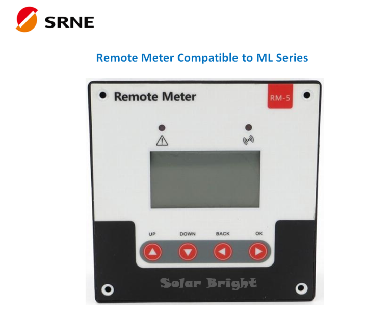SRNE MC Series 20A 30A 40A 50A 12/24V Auto Detect MPPT Solar Charge Controller BT-1 BT-2 RM-5 ...