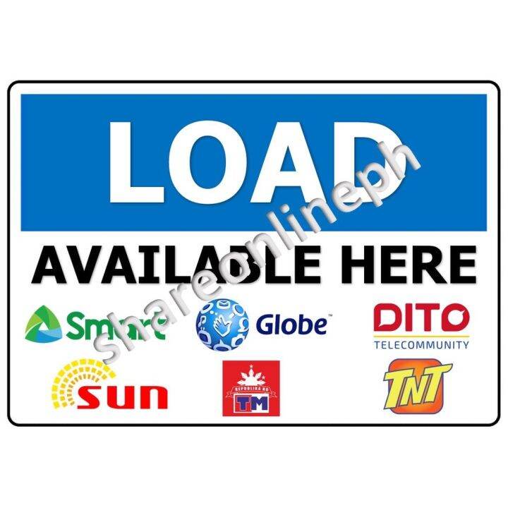 【Brand New 100 】 ๑ Laminated Signages Load Available Here Sticker ...