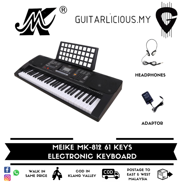 MEIKE 61 Keys Professional Performance Touch Sensitive Keyboard ...