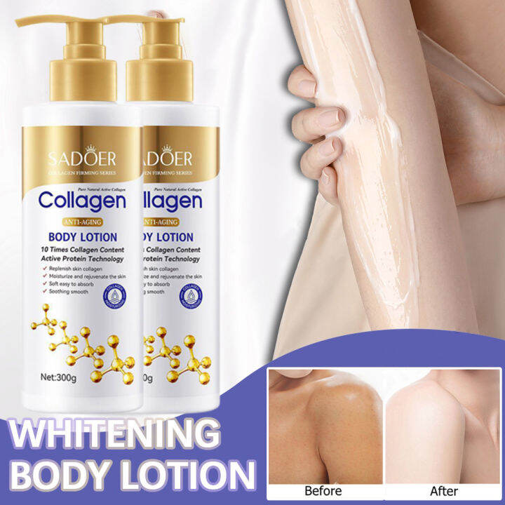 Collagen Whitening Body Lotion Improve Dark Skin Remove Melanin