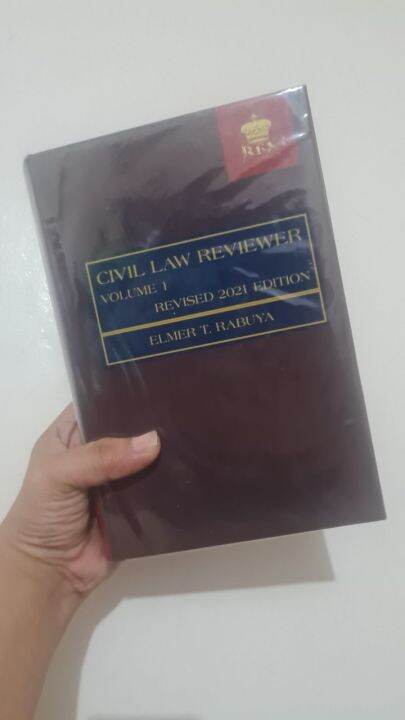 RABUYA - CIVIL LAW REVIEWER VOLUME 1 2021 EDITION | Lazada PH