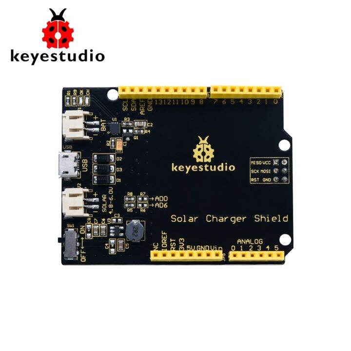 Keyestudio Solar Charger Shield สําหรับ Arduino แผงเซลล์แสงอาทิตย์ ...