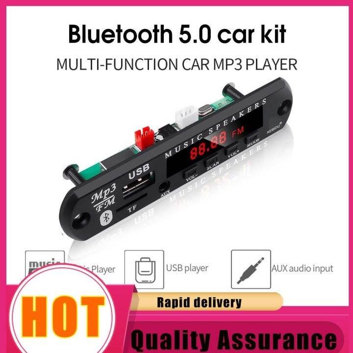 Wireless Bluetooth 5.0 DC 9V-12V MP3 WMA Decoder Board Car Audio USB TF FM Radio Module Color ...