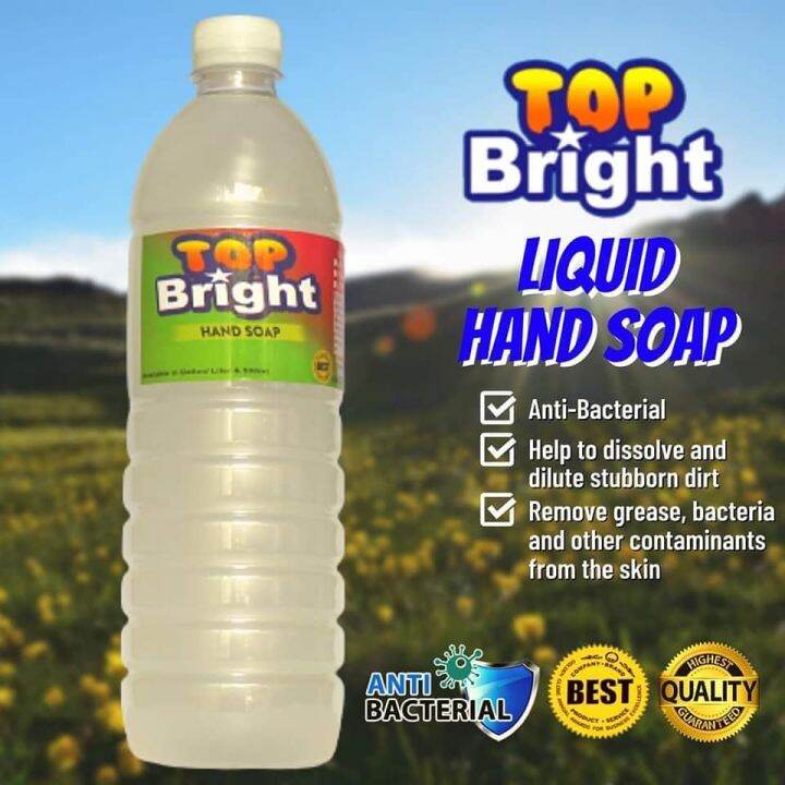 TOP BRIGHT Hand Soap Baby Powder Scent 1 Liter/Galon | Lazada PH