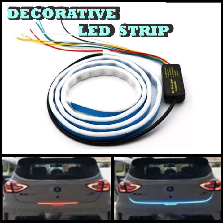 KST Car LED Strip Light Rear Trunk Bonnet LED Strip Light Rear Boot LED ...
