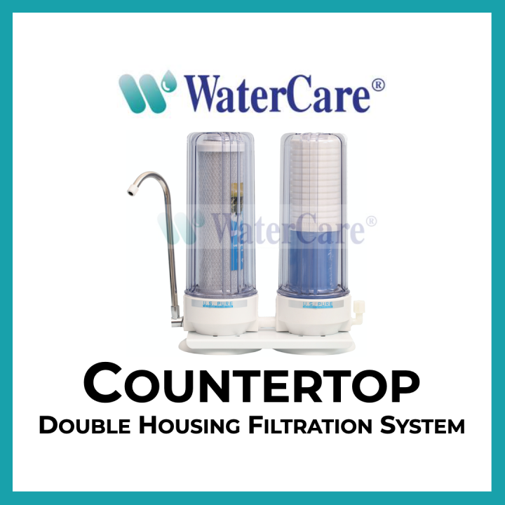 Countertop Double Housing Filtration System US Pure CTF 2C by WaterCare ...