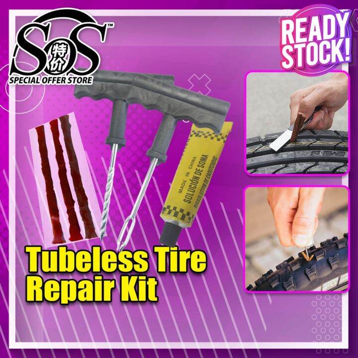 Car Motorcycle Penampal Tayar Tubeless Kereta Self Vulcanizing Tubless ...