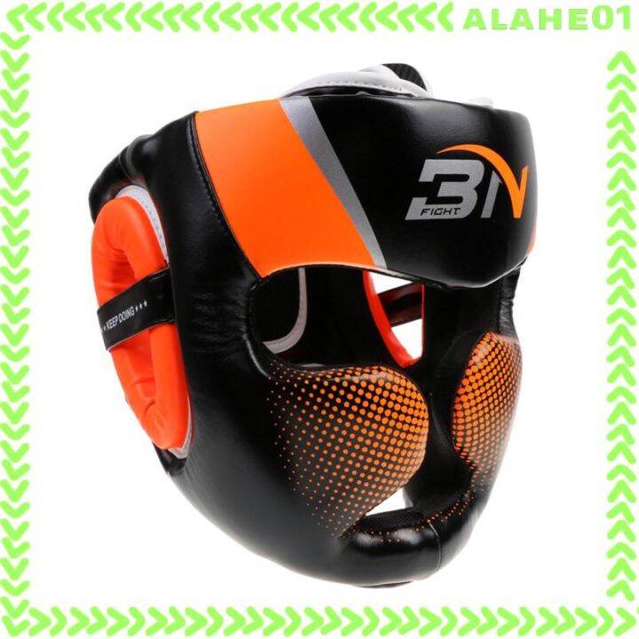 top Training Boxing Helmet Kick Head Guard Martial Arts Gear Adult ...