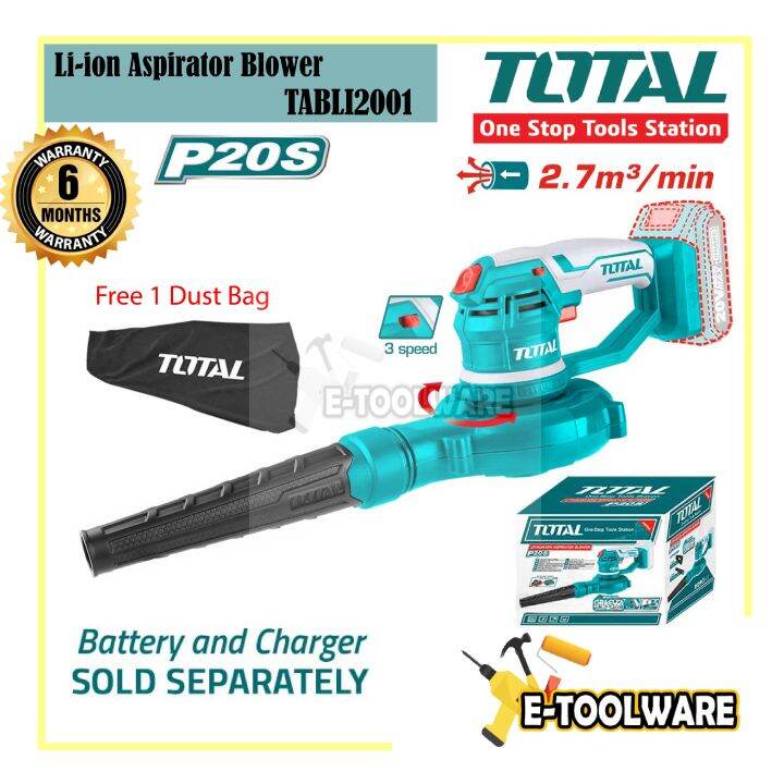 Total TABLI2001 Li-ion Aspirator Blower P20S 20V 锂离子抽风机 | Lazada